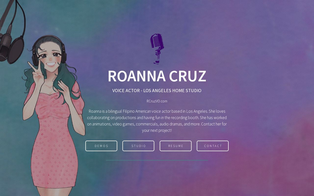 Roanna Cruz Bilingual Filipino American Voice Actor Los Angeles